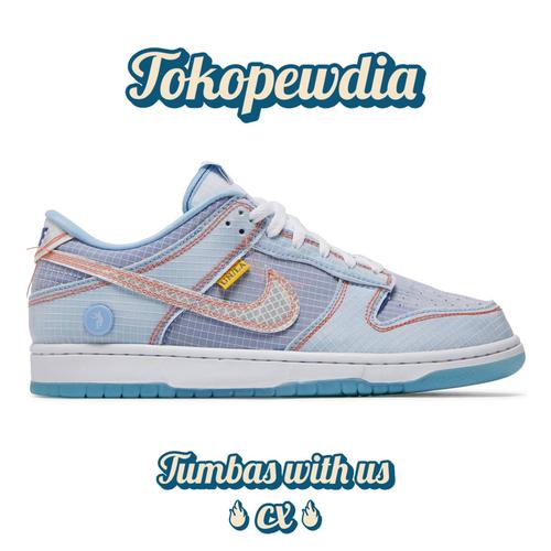 Jual Union LA X Nike Dunk Low Passport Pack Argon Light Blue - Jakarta ...