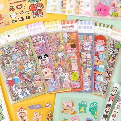 Jual Isi 6 Lembar Cute Decorative Stickers Stiker Pack Lucu Girl Anak ...