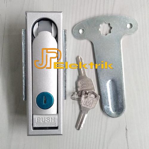 Jual Kunci Panel Push Lock MS 713 - 1 Doff Kunci Box Panel (110 x 35 ...