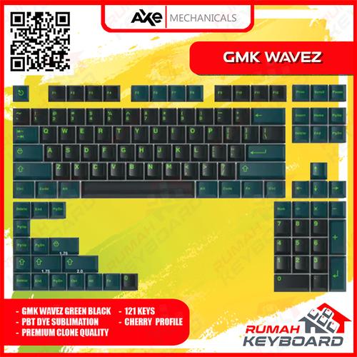 Jual KEYCAP - KEYCAPS - CHERRY - GMK WAVEZ - PBT - DYE SUB - GREEN ...