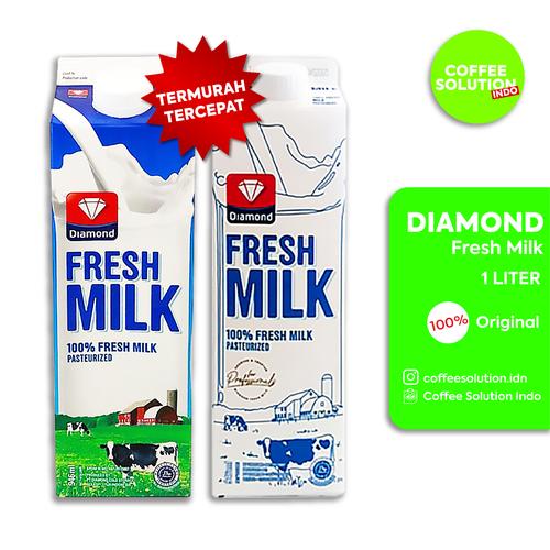 Jual SUSU DIAMOND FRESH MILK PLAIN 1 Liter (946ml) TERMURAH! - Kota ...