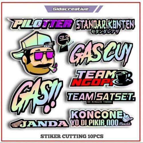 Jual Stiker Viral Logo Pilotter Hologram Stiker Tanki Motor - Kab ...