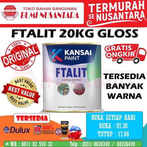 Jual CAT FTALIT GLOSS 20KG SEMUA WARNA KANSAI F TALIT PAIL - 208 KANSAI ...