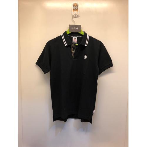 Jual AAPE Polo Original Polo AAPE by a Bathing Ape Black Polo Shirt - S ...