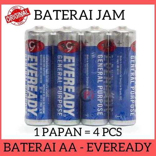 Jual ORIGINAL EVEREADY Baterai Jam Dinding Ukuran AA A2 Per Papan isi 4 ...