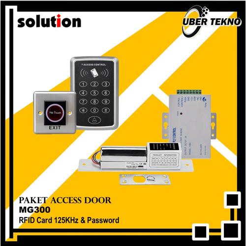 Jual Paket Access Door Solution MG300 RFID Card & PIN - Pintu Kaca ...
