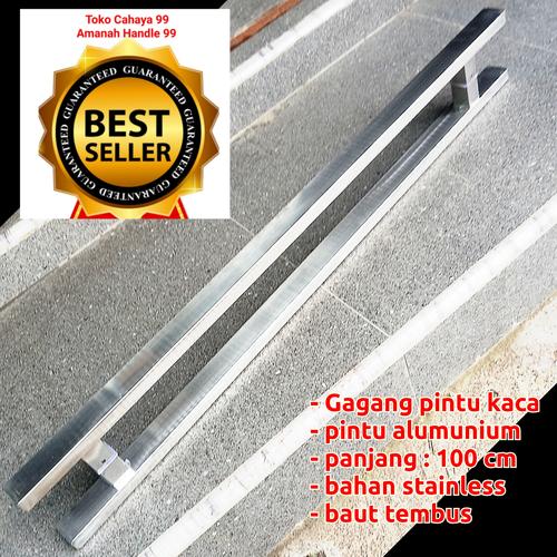 Promo gagang pintu rumah#Handle pintu kaca stainless Panjang 100 cm - Kuning, panjang 60 cm ...