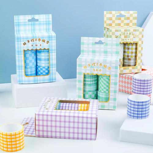 Jual Stiker Roll motif kotak- Kotak / Stiker Box Kotak Unik - Ungu Jojo ...