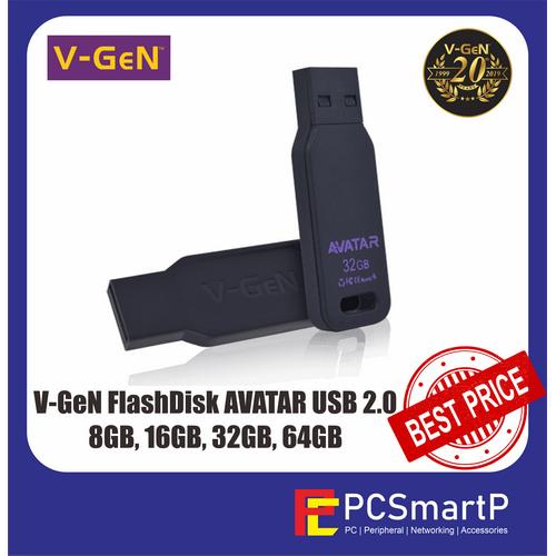 Jual FLASHDISK USB 2.0 V-GEN AVATAR 8GB, 16GB, 32GB, 64GB FLASHDISK ...