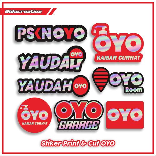 Jual Stiker Hologram Print Cut Viral Oyo Stiker Yaudah Oyo Anti Air ...