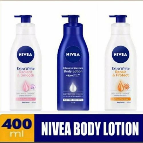 Jual Nivea Extra White Radiant &smooth Body Lotion 400 ml - Biru - Kota ...