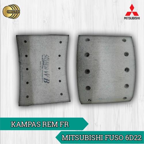 Jual LINING BRAKE KAMPAS REM DEPAN FUSO BUILT UP 6D22 10 LUBANG WB ...