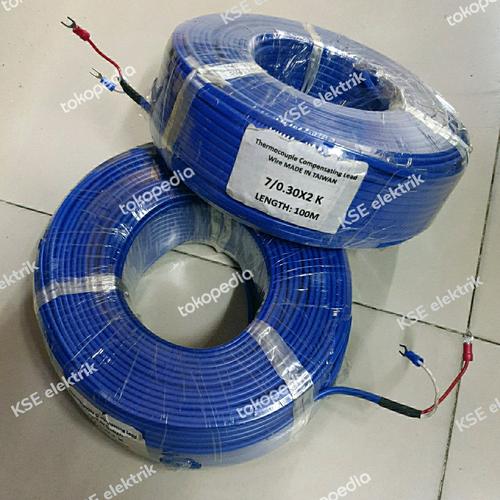 Jual Kabel thermocouple PVC biru type K (7/0.30x2)100m taiwan - Jakarta ...