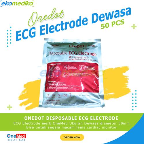 Jual OneDot ECG Electrode OneMed / Electroda ECG isi 50 - Dewasa ...