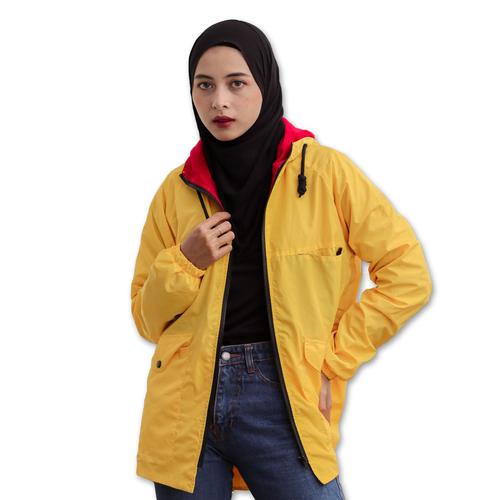 Promo Nookly - Jaket Parka Parasut Wanita Arrancar Raincoat - Kuning ...