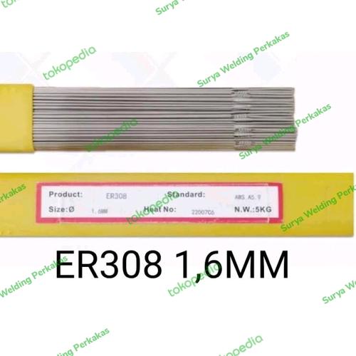 Jual 10batang kawat las tig rod er308 stainless 1,6mm / Filler ss er308 ...
