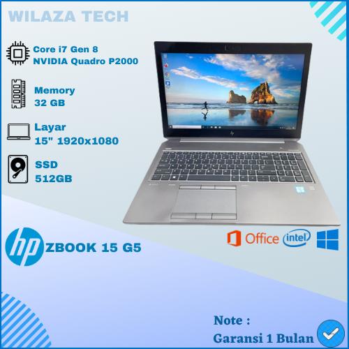 Jual Laptop HP ZBOOK CORE i7 15 G5 GEN 8 NVIDIA QUADRO SUPER - ZBOOK i7 ...