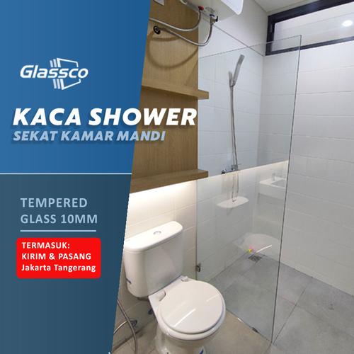 Jual Kaca Shower Box Sekat Kamar Mandi Partisi Tempered 10mm 200x70 cm ...