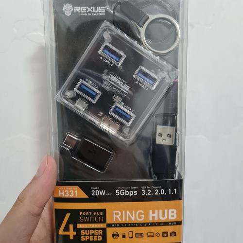 Jual rexus usb hub 3.1 H331 4 port + converter type c - Kota Yogyakarta ...