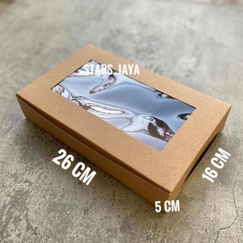 Jual box kraft mika bm26165 , kotak kue, packaging, dus cake, kemasan ...