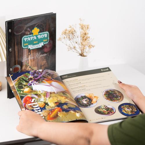 Jual Cetak / Print Buku Menu Restoran / Cafe A4 Jilid Baut Selaras ...