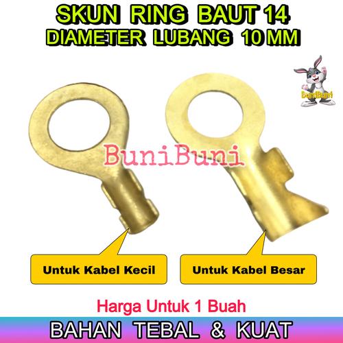 Jual SKUN Terminal Ring BAUT 14 Diameter Lubang 10MM M10 Untuk Kabel ...