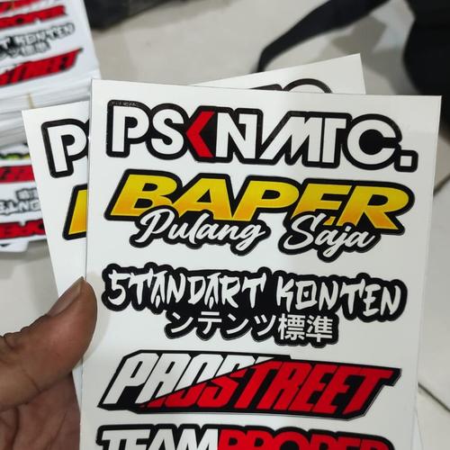 Jual stiker racing pack isi 5 stiker motor - pskn pack - Kota Bekasi ...