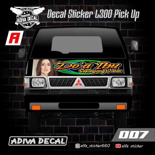 Jual DECAL STICKER KABIN DEPAN PICK UP L300 CARRY TRAGA - KABIN DOA IBU ...