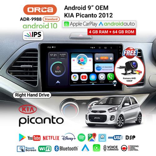 Jual Head Unit Android Auto CarPlay 9″ inch Kia Picanto ORCA - ECO RHD ...