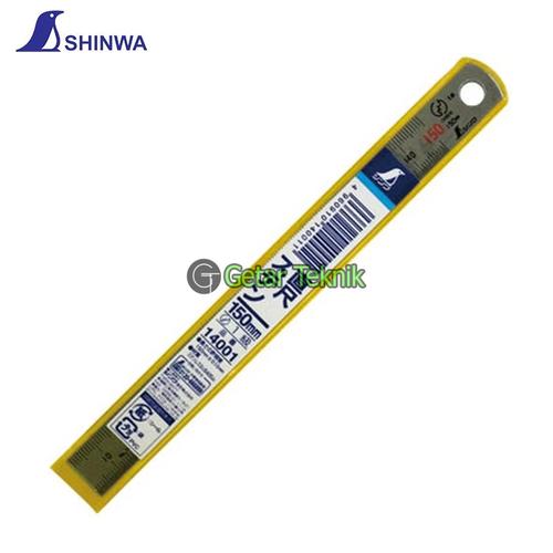 Jual Shinwa 14001 straight scale stainless steel 150mm JIS Penggaris Besi - Kab. Bekasi - Getar ...