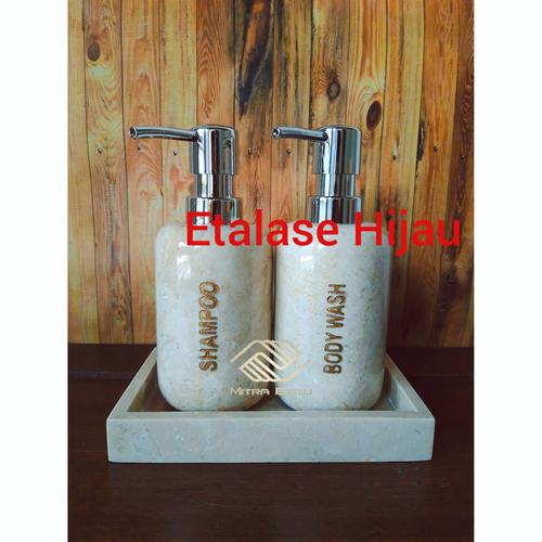 Jual Botol Sabun Cair Bahan Marmer ASLI Batu Alam Kerajinan Ukir Mewah ...
