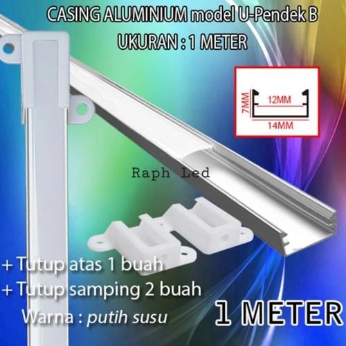 Jual U Channel V Channel Aluminium U V Siku untuk Led Strip 1 Meter ...