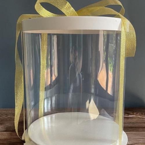 Jual box dus kue tinggi transparant mika tabung bulat (6 inch) - 22 X ...