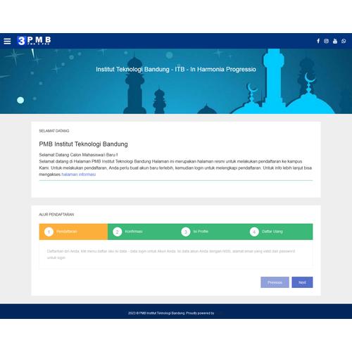 Jual Aplikasi Penerimaan Mahasiswa Baru Berbasis Web - PMB 3 Pro - Hijau - Kab. Pangandaran ...