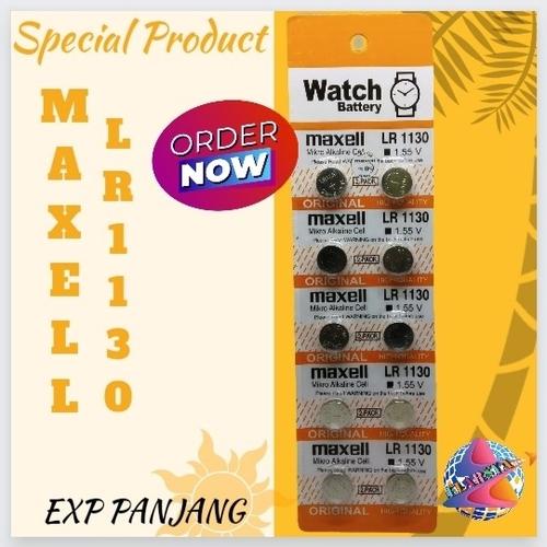 Jual Baterai Maxell LR1130 AG10 isi 10 pcs Perlembar jam led tasbih digital - Jakarta Barat ...