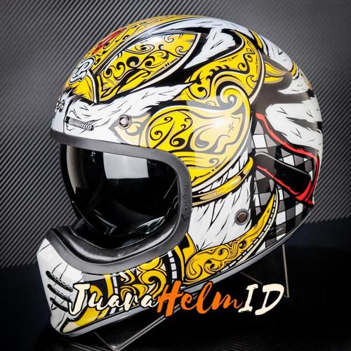 Promo JPX HELM JP SIGNATURE SG12 MOTIF / SUPER BLACK / RETRO CLASSIC ...