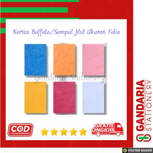 Jual Kertas Buffalo Kertas Sampul Jilid - Biru - Jakarta Barat ...