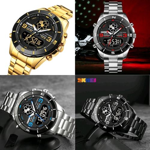 Jual Jam tangan pria skmei 1839 original rantai double time - BB - Kota ...