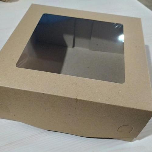 Jual kotak/dus /box kue kraft coklat 25x25 - tutup sambung - Jakarta ...