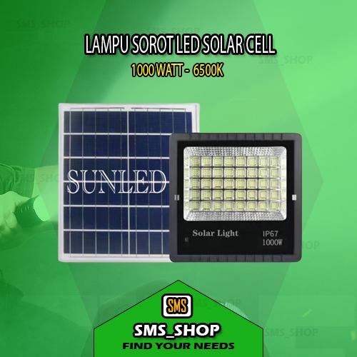 Jual LAMPU SOROT LED SOLAR CELL PANEL SURYA / FLOODLIGHT LED SOLAR ...
