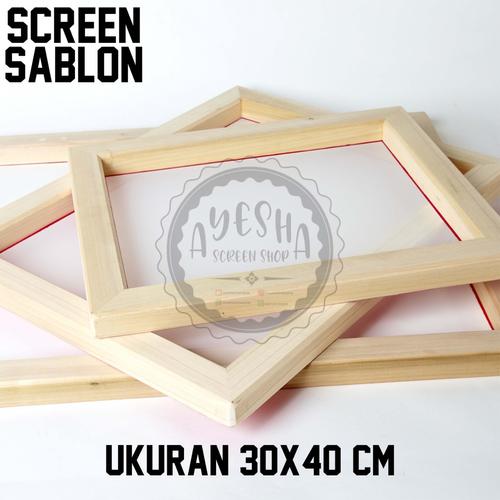 Jual Screen sablon ukuran 30x40 T48 T54 T61 T77 T90 - frame saja - Kab ...