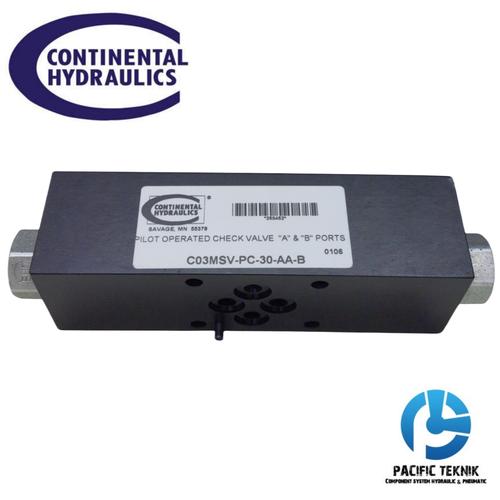Jual PILOT OPERATED CHECK VALVE CONTINENTAL HYDRAULIC C03MSV-PC-30-AA-B ...