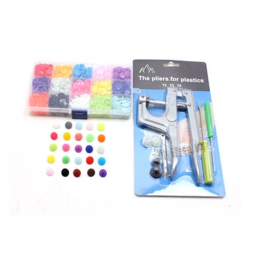 Jual Kancing Jepret Cetet Plastik Warna Warni Set 150 Tang Alat Press ...