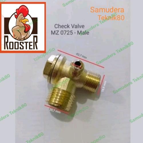 Jual Check Valve Kompresor Angin Portable O,75 Hp -1 Hp.Drat Male ...