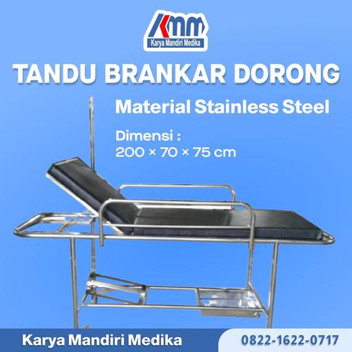 Jual Brankar Kumplit - Tandu Dorong - Brankar Pasien Stainless Steel ...