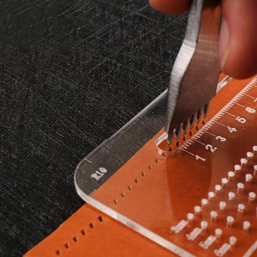 Jual Acrylic Plate Template Stitching Ruler Leather Tool Penggaris ...