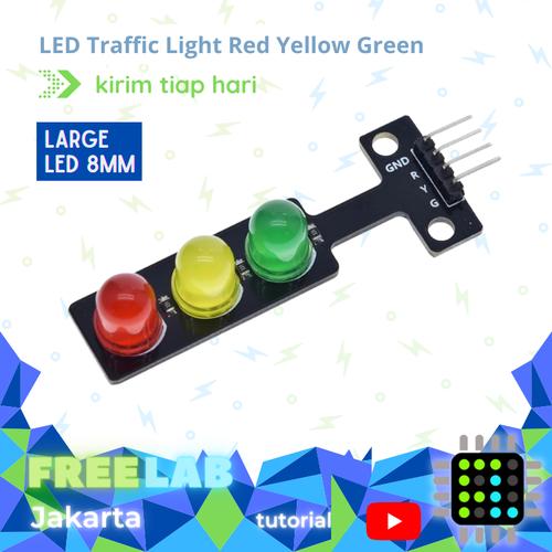 Jual Lampu Lalu Lintas Mini LED Traffic Light Module 5V u/ Ardui RasPi ...