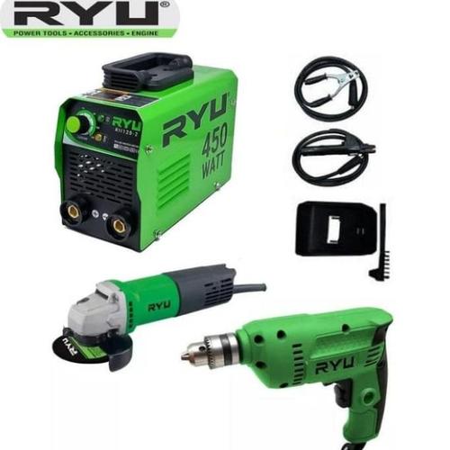 Jual PAKET TEKIRO RYU MESIN LAS 450 WATT GERINDA MESIN BOR LISTRIK ...