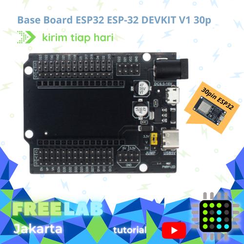 Jual ESP32 DevKit 30 pin Base Expansion Board / Plate Board u/ ESP 32 ...