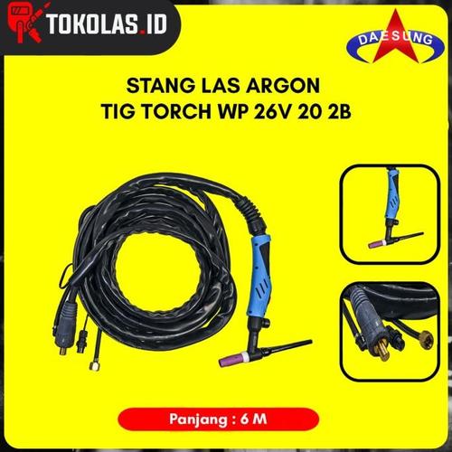 Jual Tig Torch Stang Las Argon WP26V TSK Connection Daesung 3M 6M - 6 ...
